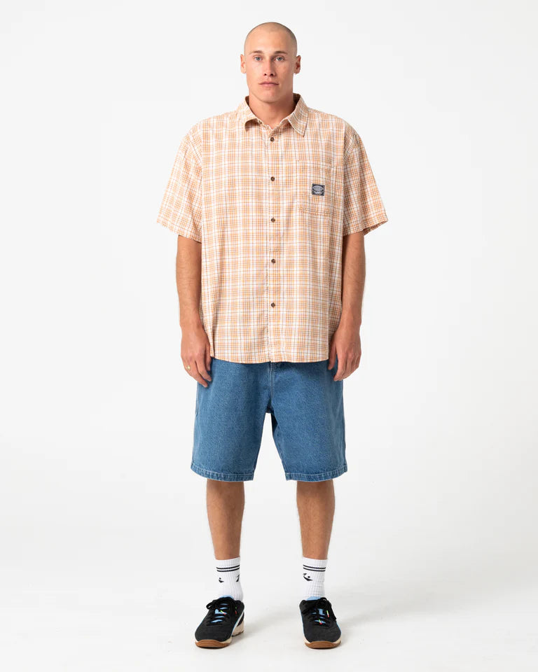 Rusty Flip Daddy 22" Tapeless Baggy Jort | Men’s Oversized Denim Jorts ...